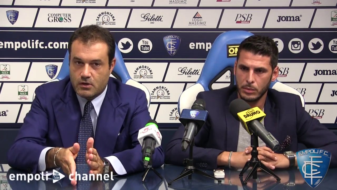 Il Dg Andrea Butti e il Ds Pietro Accardi in conferenza stampa - YouTube