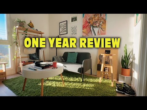 One Year Review of the IKEA GLOSTAD Loveseat