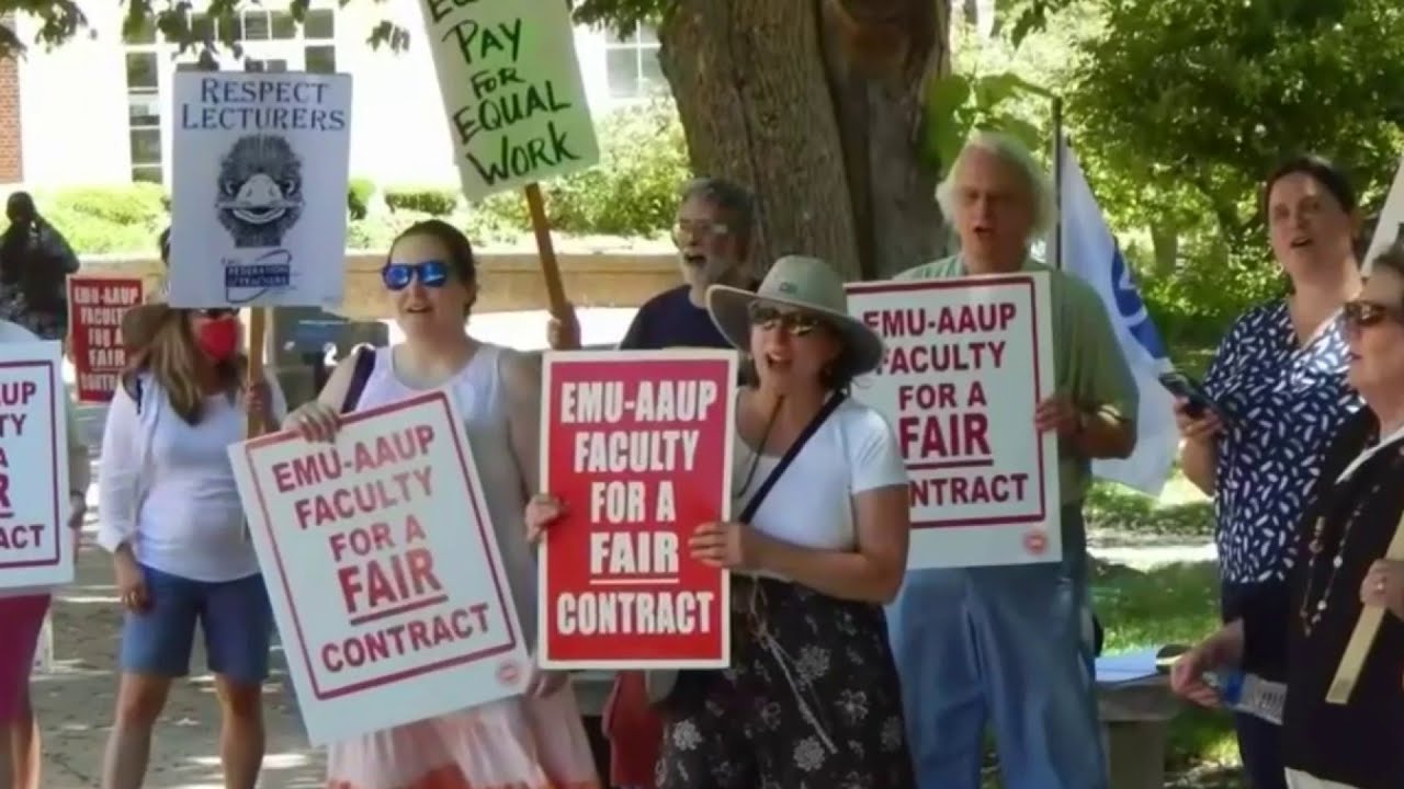 Eastern Michigan University faculty protests days before semester ...