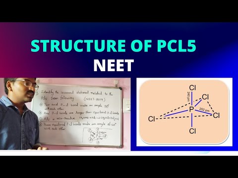 Structure of PCl5 and NEET problems based on it - YouTube