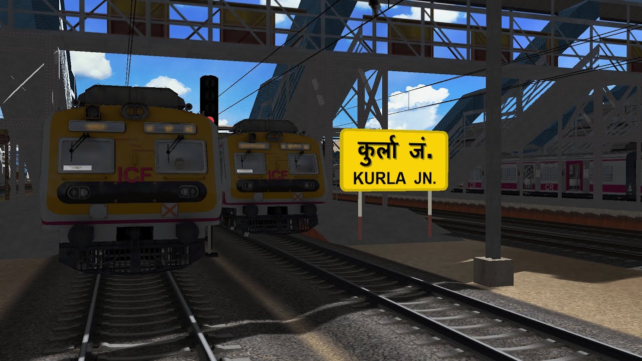 Mumbai Local Train Kurla to Thane Journey||IR-MSTS|| Open Rails|| - YouTube