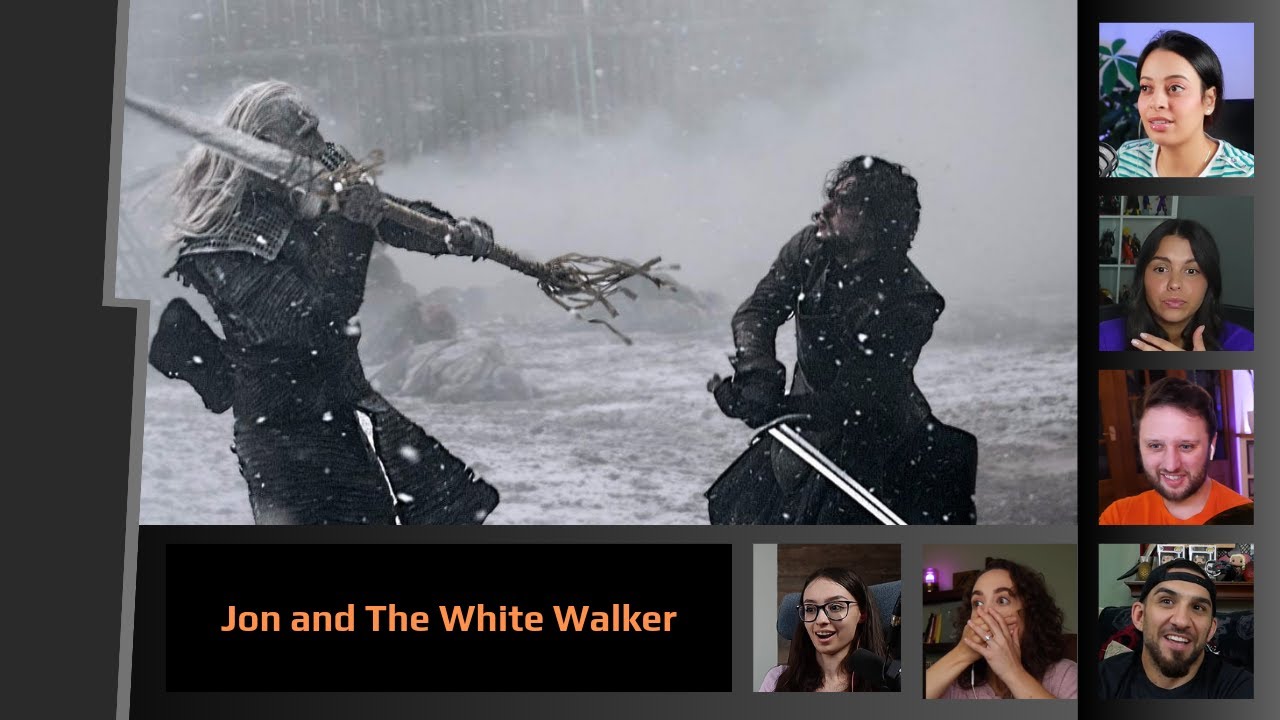 Reactors Reaction to Jon Snow and the White Walker | Game of Thrones 5x8 "Hardhome" - YouTube