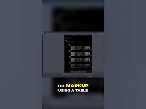 HTML and CSS Building a Web Page with Table Markup - YouTube