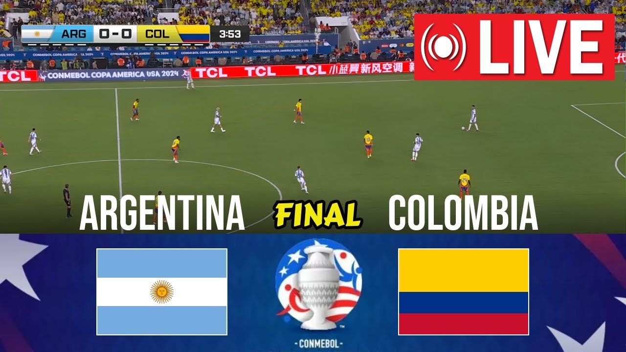 🔴Argentina vs Colombia LIVE / Final Copa América 2024 - YouTube