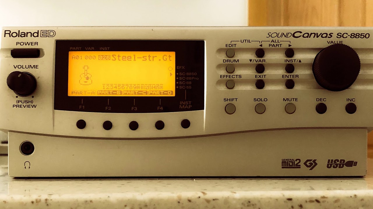 Roland SC-8850: Fusion Demo (D_JF_02S.MID) [Sound Canvas VA] - YouTube