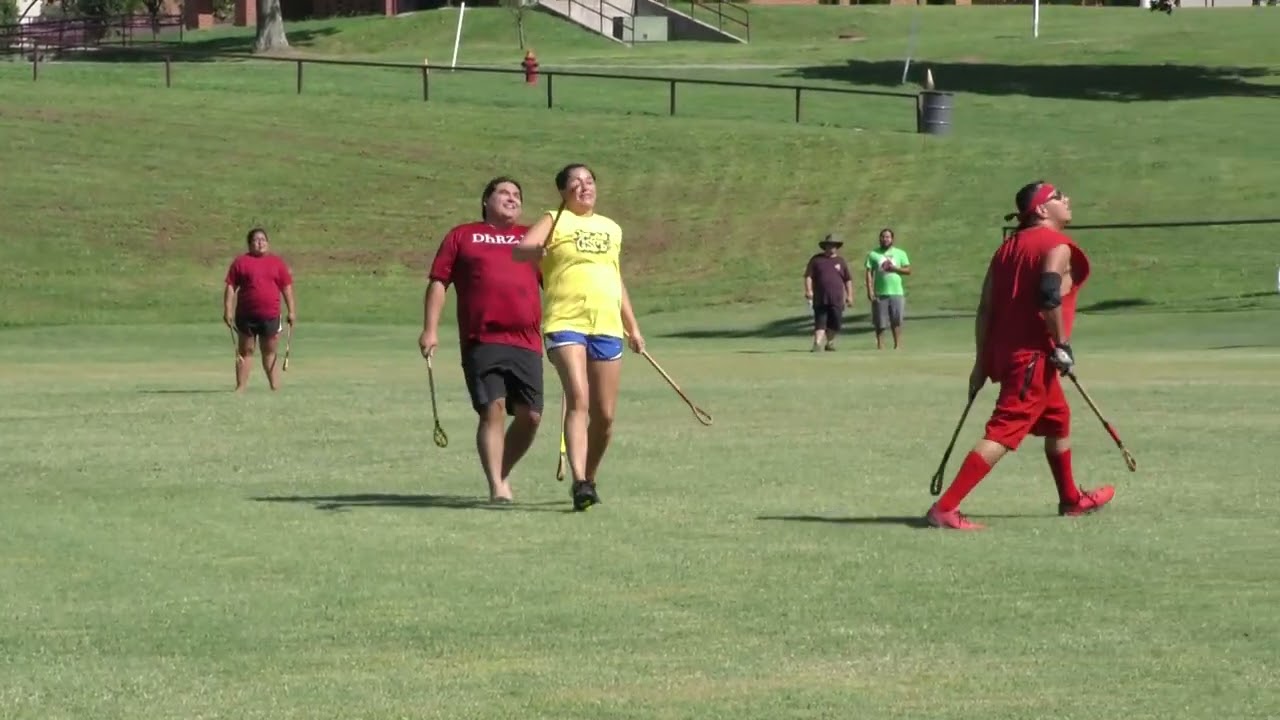 Cherokee National Holiday Co-ed Stickball - YouTube