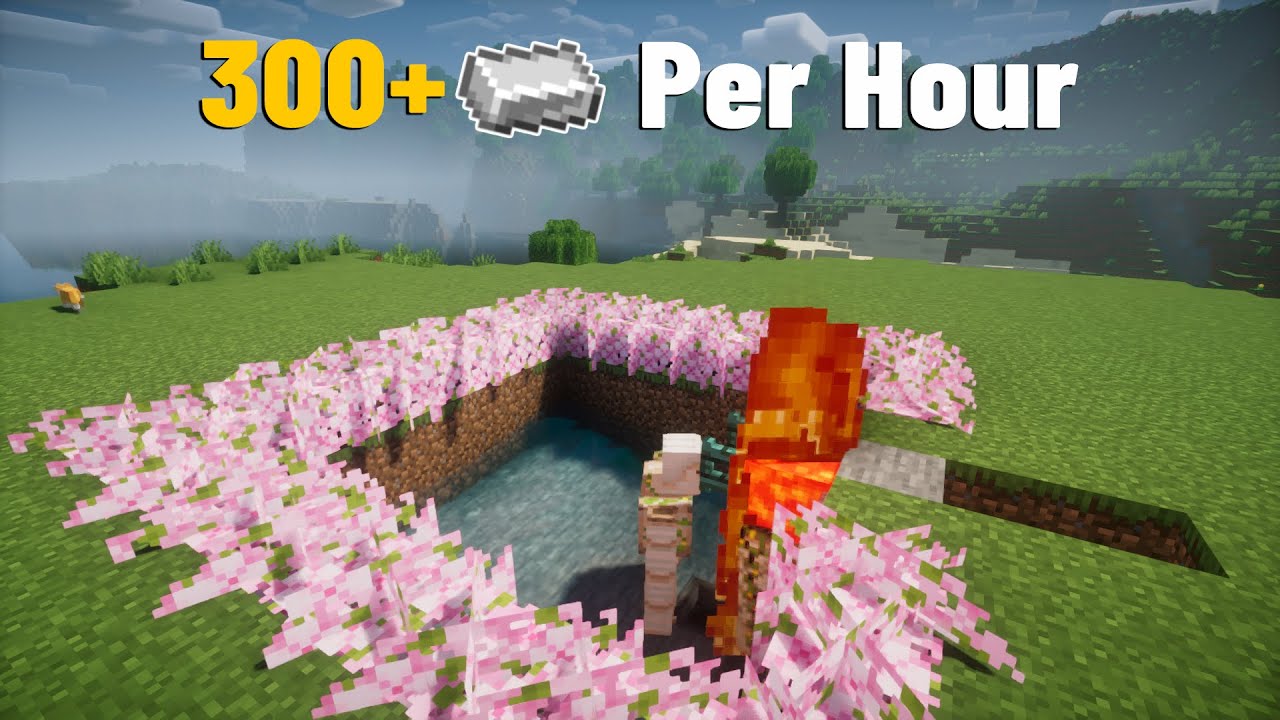 TINY Iron Farm in Minecraft Bedrock 1.20 UPDATED - YouTube