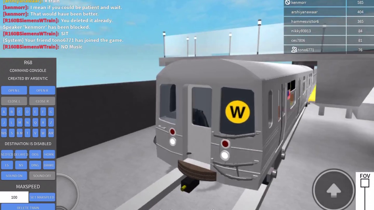 Operating a R68 W Train READ DESCRIPTION - YouTube