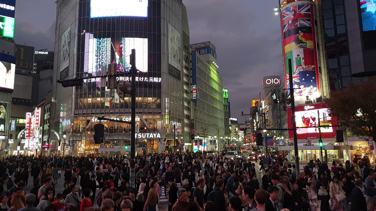 Shibuya Scramble Crossing, Shibuya City, Tokyo. 4k60 - YouTube