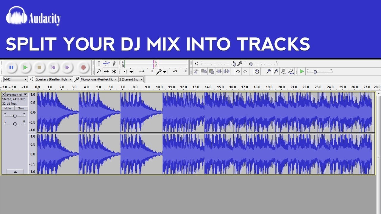 How to Split Your DJ Mix Into Tracks - YouTube