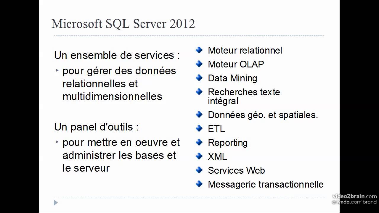 Présentation de la formation Découverte de SQL Server 2012 - YouTube