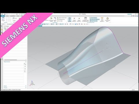 Variational Sweep 1 - Siemens NX 12 Training - Surfaces - YouTube