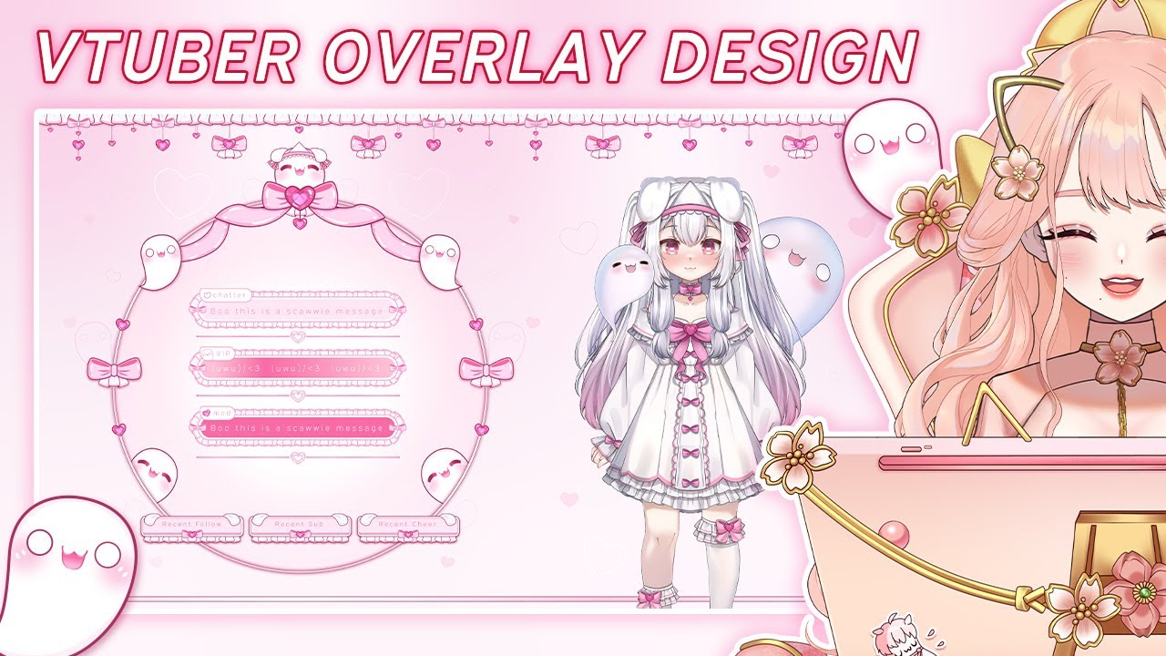 【TIMELAPSE】🌸Vtuber Stream Overlay: Just Chatting 👻 @miffygeist - YouTube