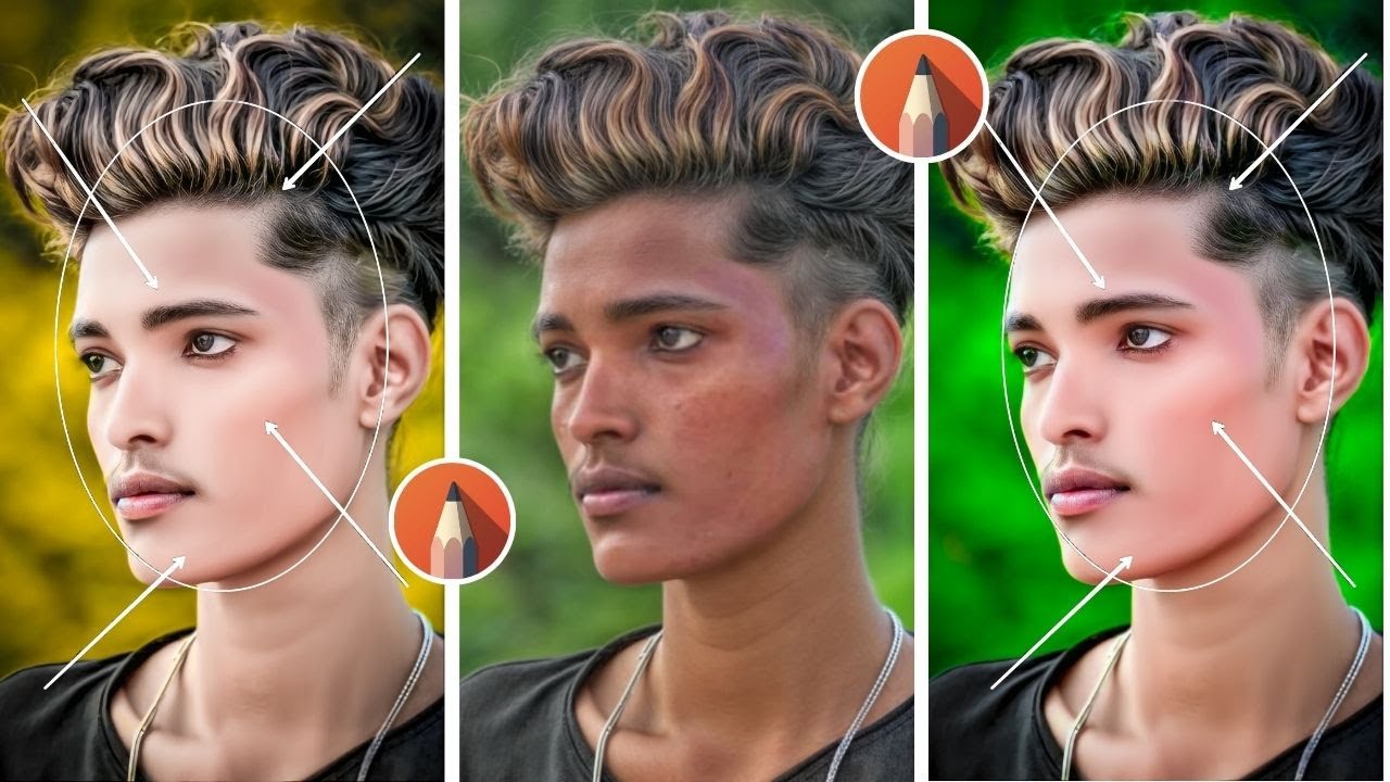 HDR Face Smooth Skin Whitening Photo Editing || Autodesk Sketchbook ...