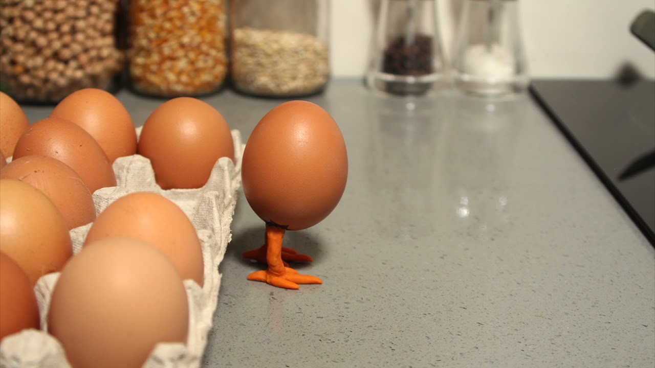 10 second Egg Stop Motion Animation - YouTube