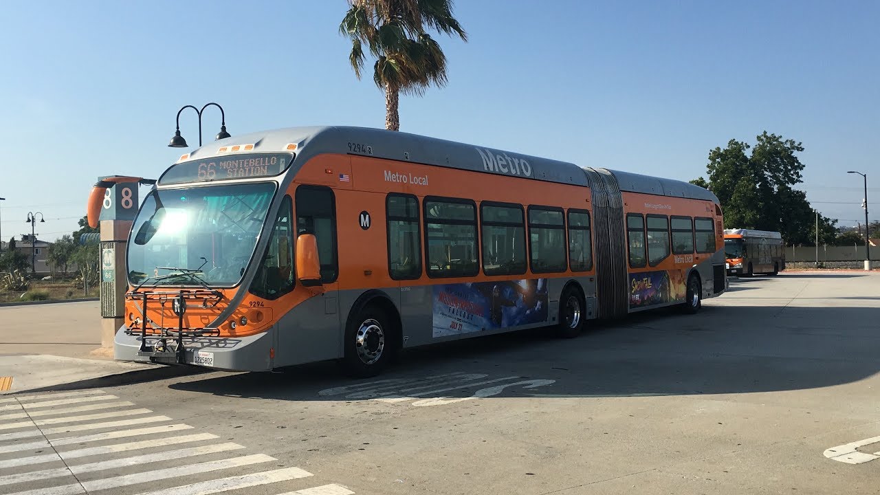 Los Angeles Metro 2005 06 NABI 60-BRT CNG #9294 - YouTube