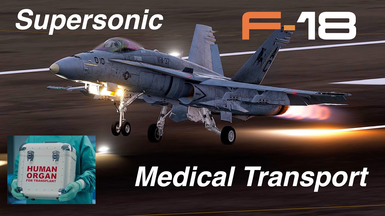F-18 Hornet | Supersonic Medical Transport | Dubai to Abu Dhabi | First ...