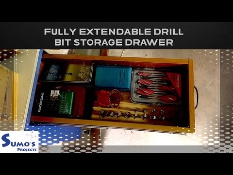 How to make a Fully Extendable Drill bit Drawer | DIY Weekend Project ...