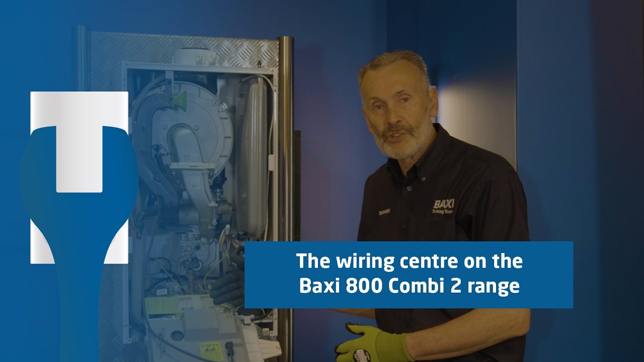 A closer look at the wiring centre on the Baxi 800 Combi 2 boiler range ...