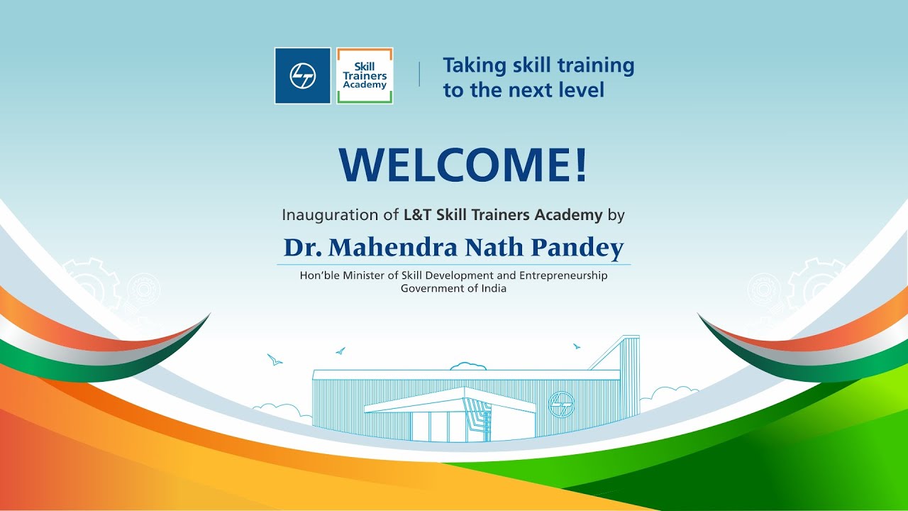 Live! Inauguration of L&T Skill Trainers Academy - YouTube