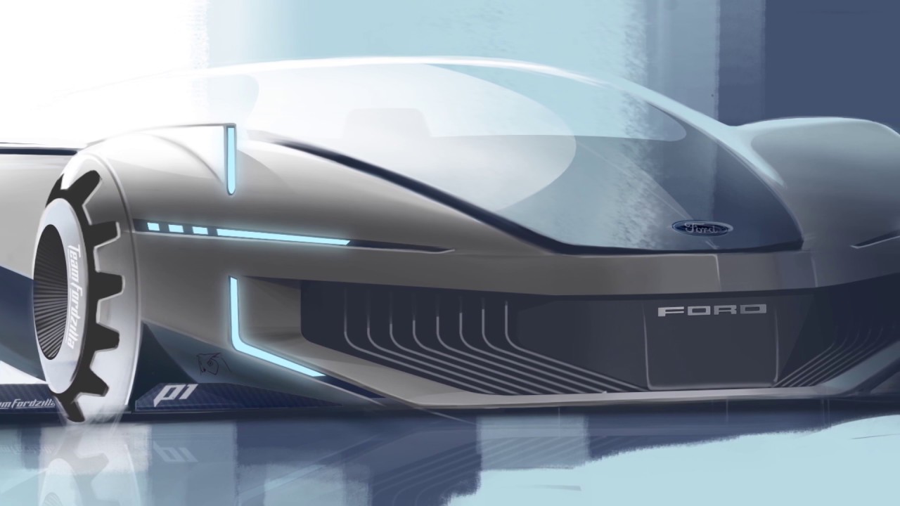 Super sports car design and sketch - YouTube