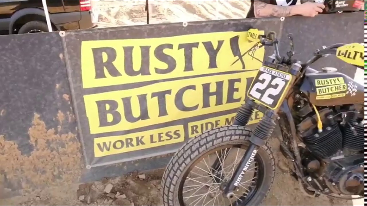 Hell Track Harley Hooligans practice w/ Rusty Butcher - YouTube