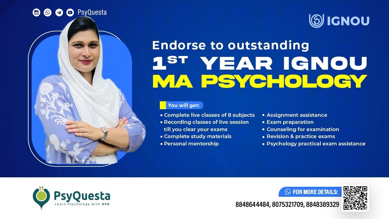 IGNOU MA Psychology 1st Year | MAPC006: Statistics | Important ...