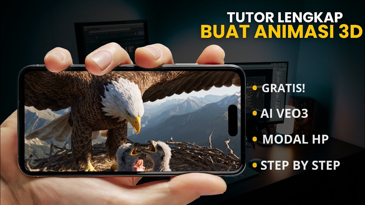 Hanya Pakai HP: Animasi 3D dari Prompt ke Video | Veo 3 Step-by-Step ...