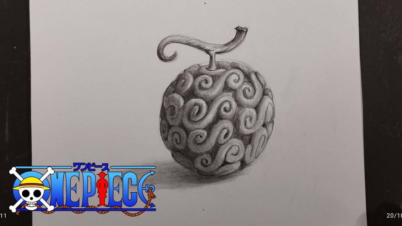How to draw Gomu gomu no mi devil fruit One piece - YouTube