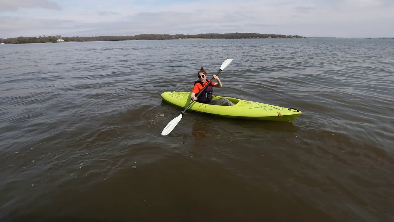 Kayak Sweep Stroke Demonstration - YouTube