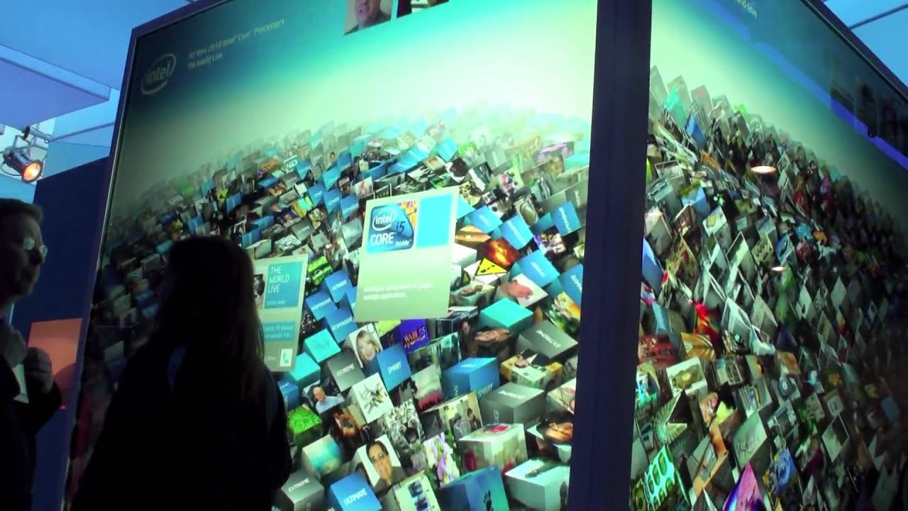 Intel Touch Wall Display at CES 2010 - YouTube