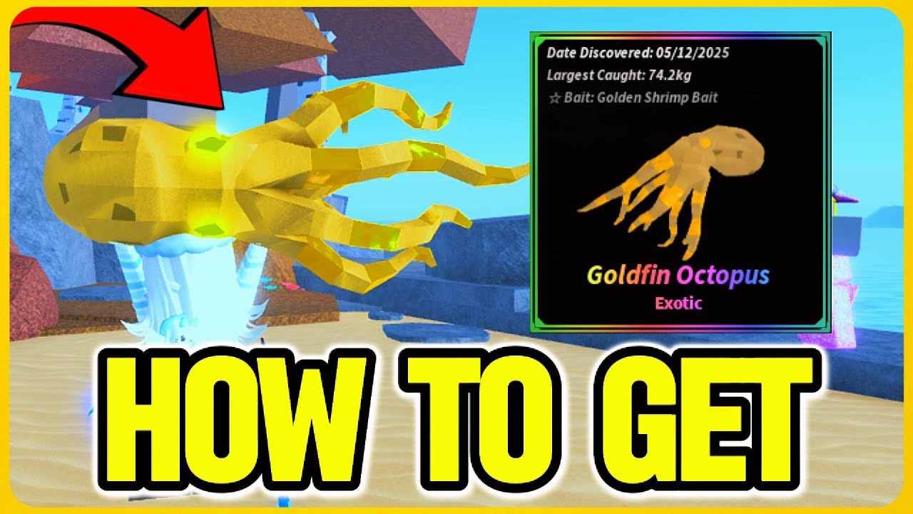 How to Get the Goldfin Octopus in Fisch | Roblox - YouTube