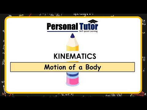 Lesson 1 Kinematics and Motion of a Body - YouTube