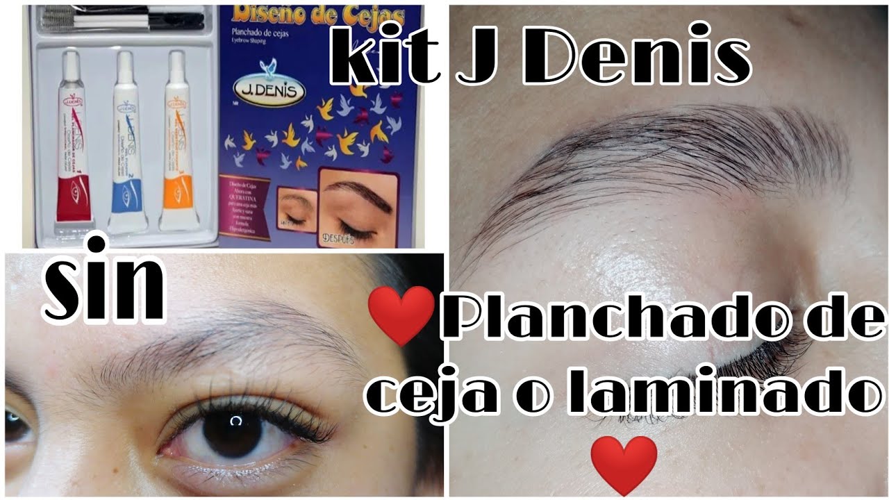 TUTORIAL PLANCHADO DE CEJA CON KIT J DENIS ️ - YouTube