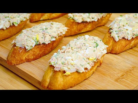 Bu sendviçlər 1 dəqiqə ərzində masadan yox olacaq! Tuna başlanğıc reseptləri