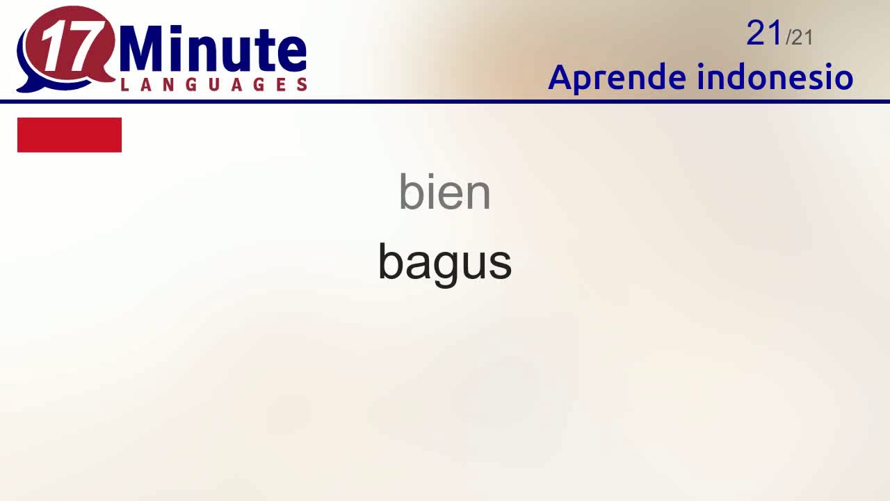 Aprende indonesio (2ª parte) - YouTube