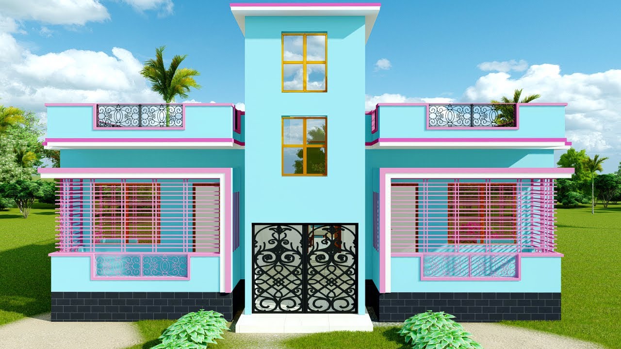 নতুন বাড়ির ডিজাইন । চার রুমের বাড়ির ডিজাইন । Barir dijain. 4 Bedroom ...