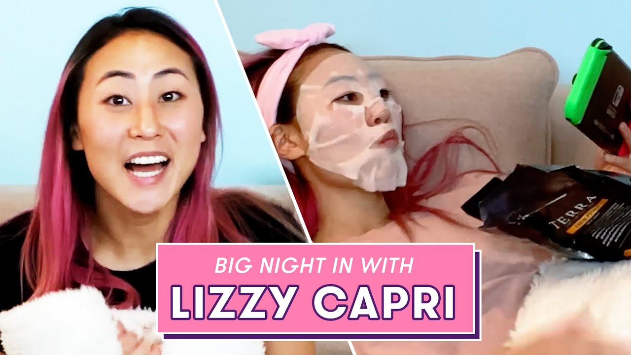 LIZZY CAPRI Reveals Her Fortnite Setup and Favorite Snacks | Big Night ...