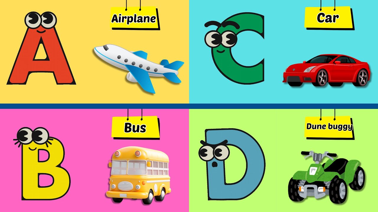 Vehicles ABC Song | Vroom Vroom ABCs | Vehicles Alphabet Song for Kids ...