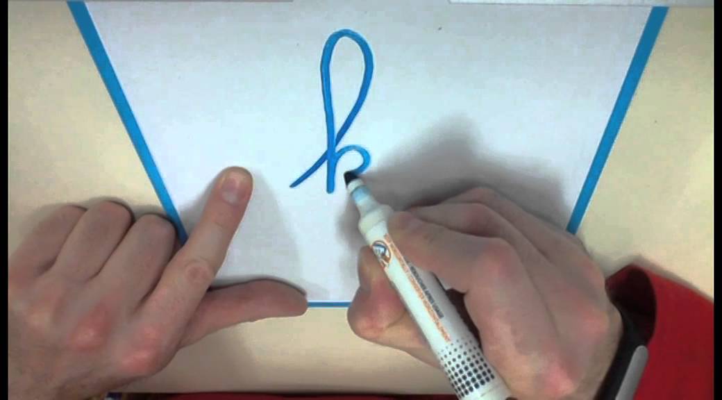 geste lettre k minuscule cursive - YouTube
