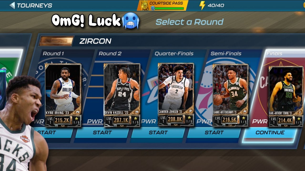 CLAIMED ALL NEW ZIRCON TIER CARDS FROM TOURNEY GIANNIS AND KYRIE CODE ...