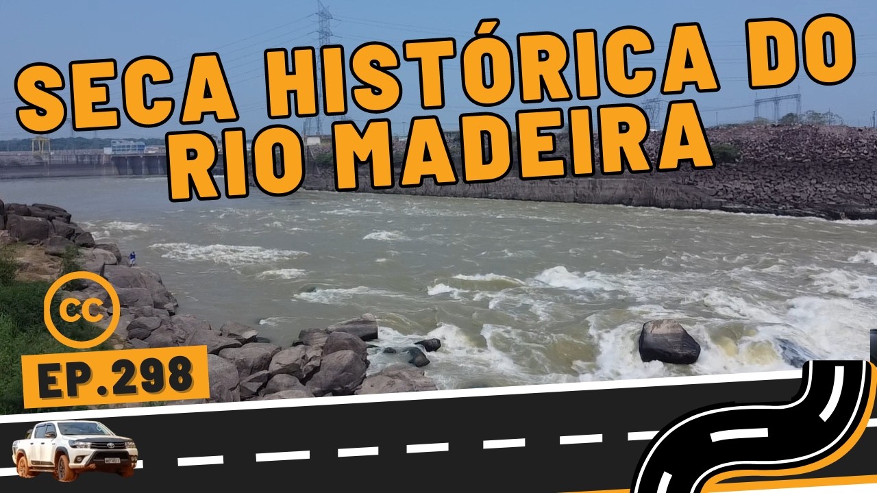 REAL SITUAÇÃO DA SECA DO RIO MADEIRA EM 3 PONTOS, PONTE, CAI N'ÁGUA E ...