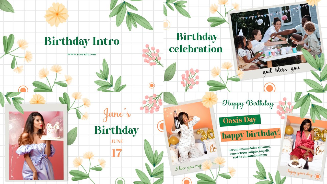 Birthday Intro After Effects Templates | Stylish Birthday Greetings AE ...