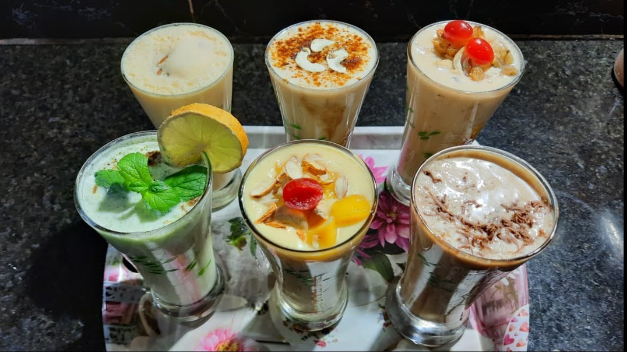 Simple lemon mint lassi and mistidahi lassi || - YouTube