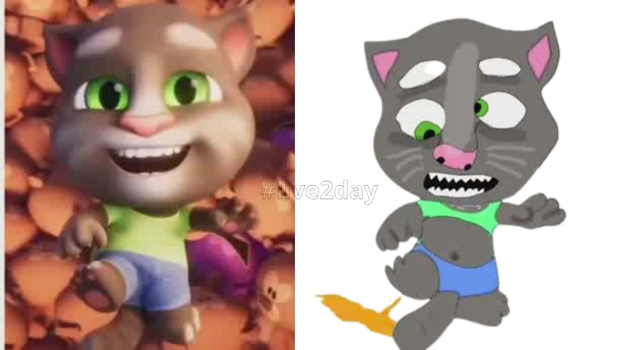 Laugh with My Talking Tom 2 Funny Drawing Meme Try not To laugh 😂 # ...