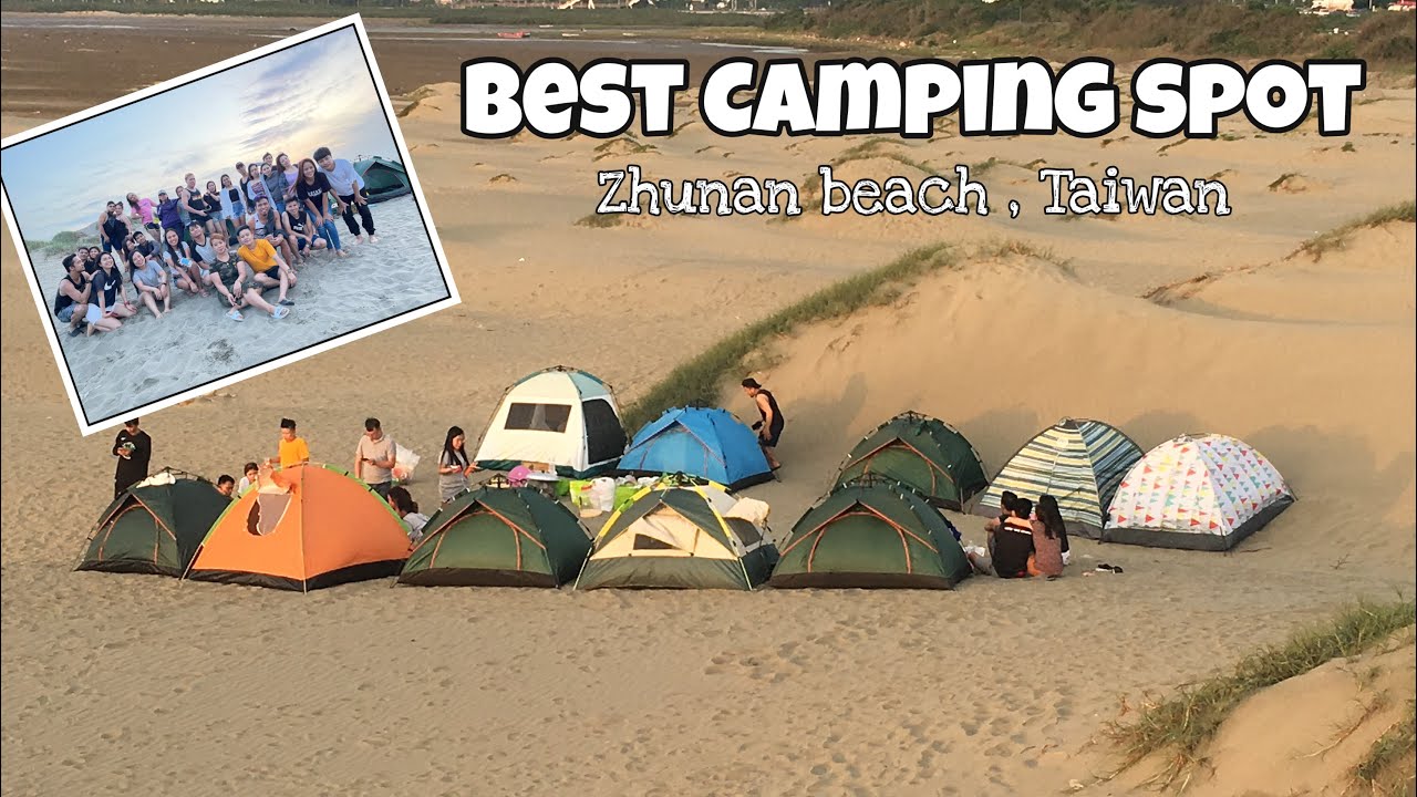 Best Camping Spot In Taiwan | Zhunan Beach - YouTube