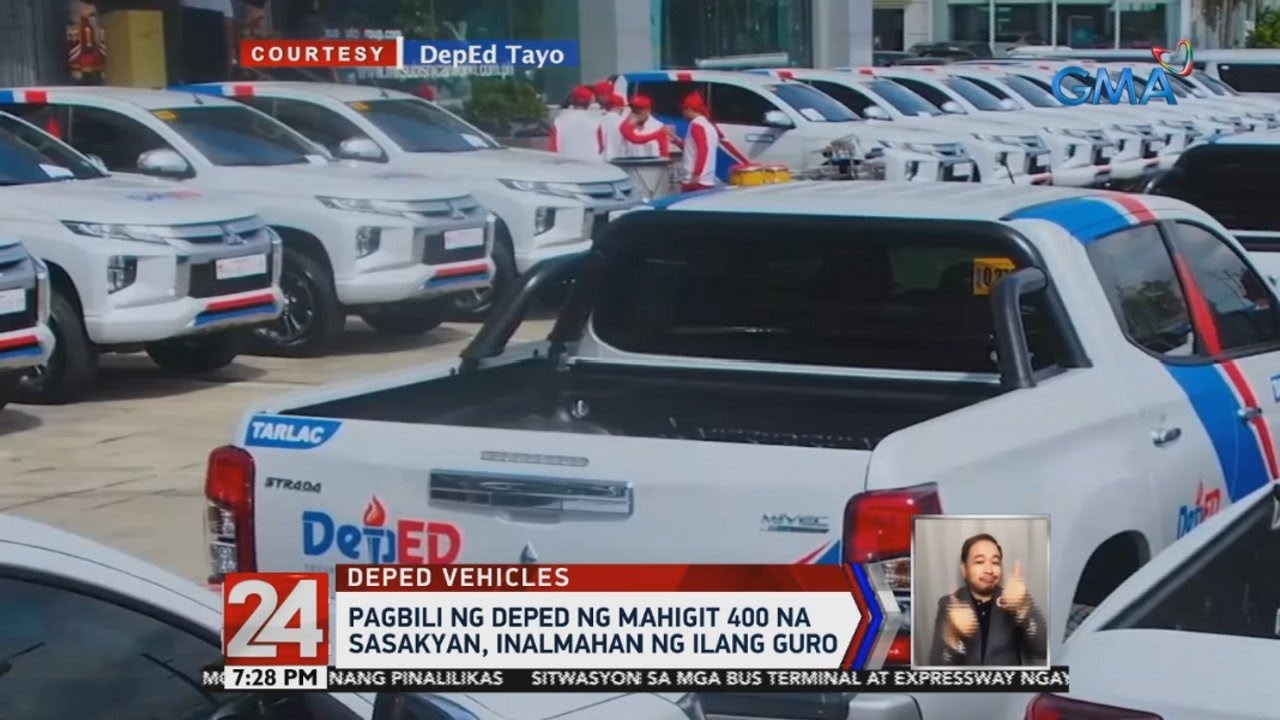 24 Oras: Pagbili ng DepEd ng mahigit 400 na sasakyan, inalmahan ng ...