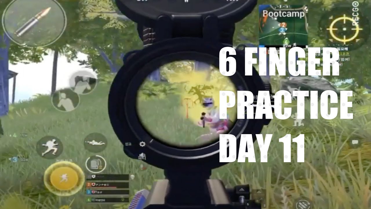 [Pubg mobile] 6 finger practice day 11 - YouTube
