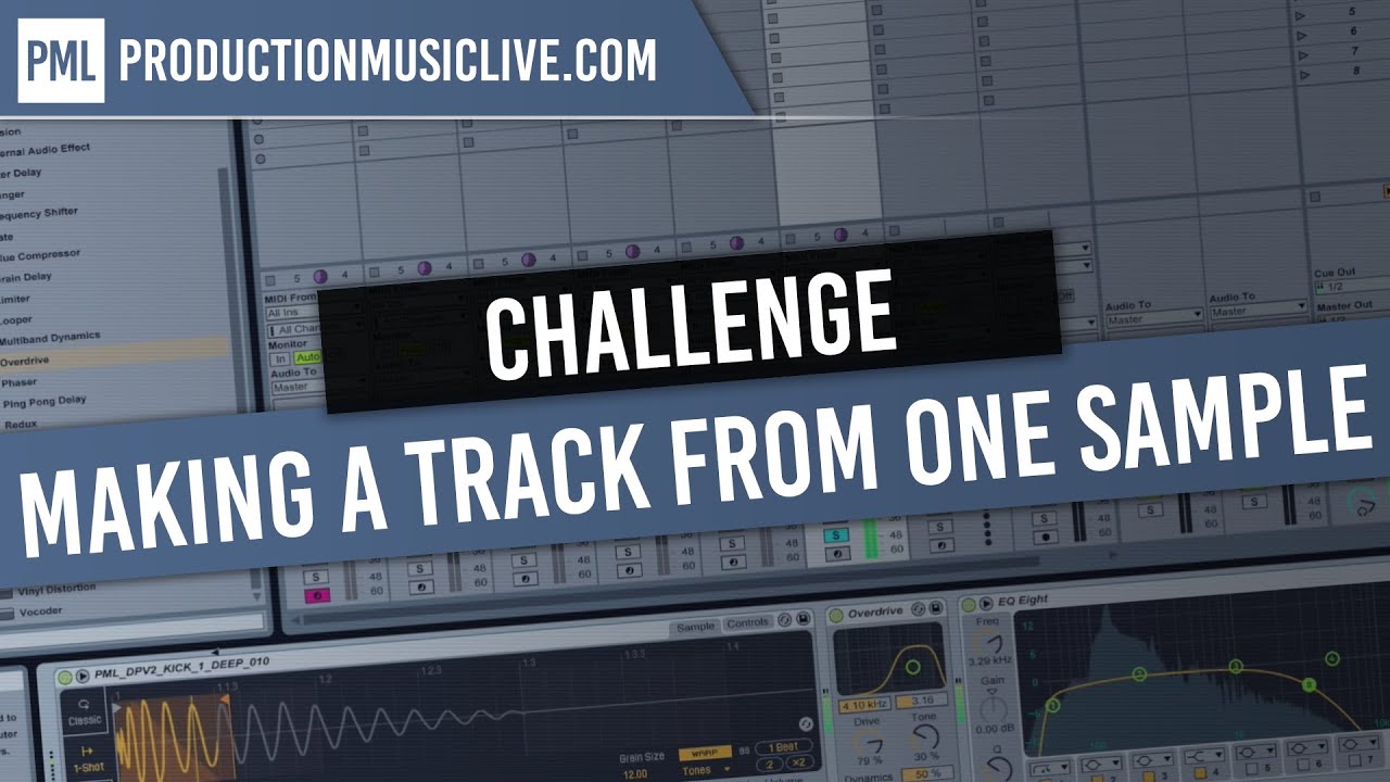 One Sample Challenge - Making A Track From A Kick (Ableton Project Free ...