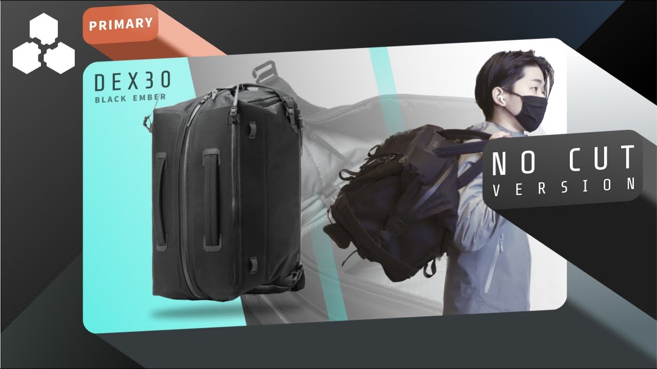 "No Cut Ver" BLACK EMBER DEX30 / A Spacious Duffle and Backpack Combo for All Your Adventures ...
